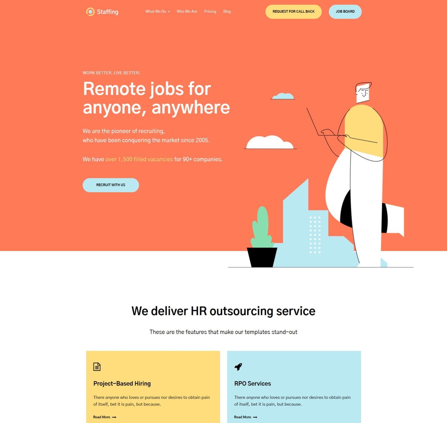 Staffing Agency Website Template - Go Edit