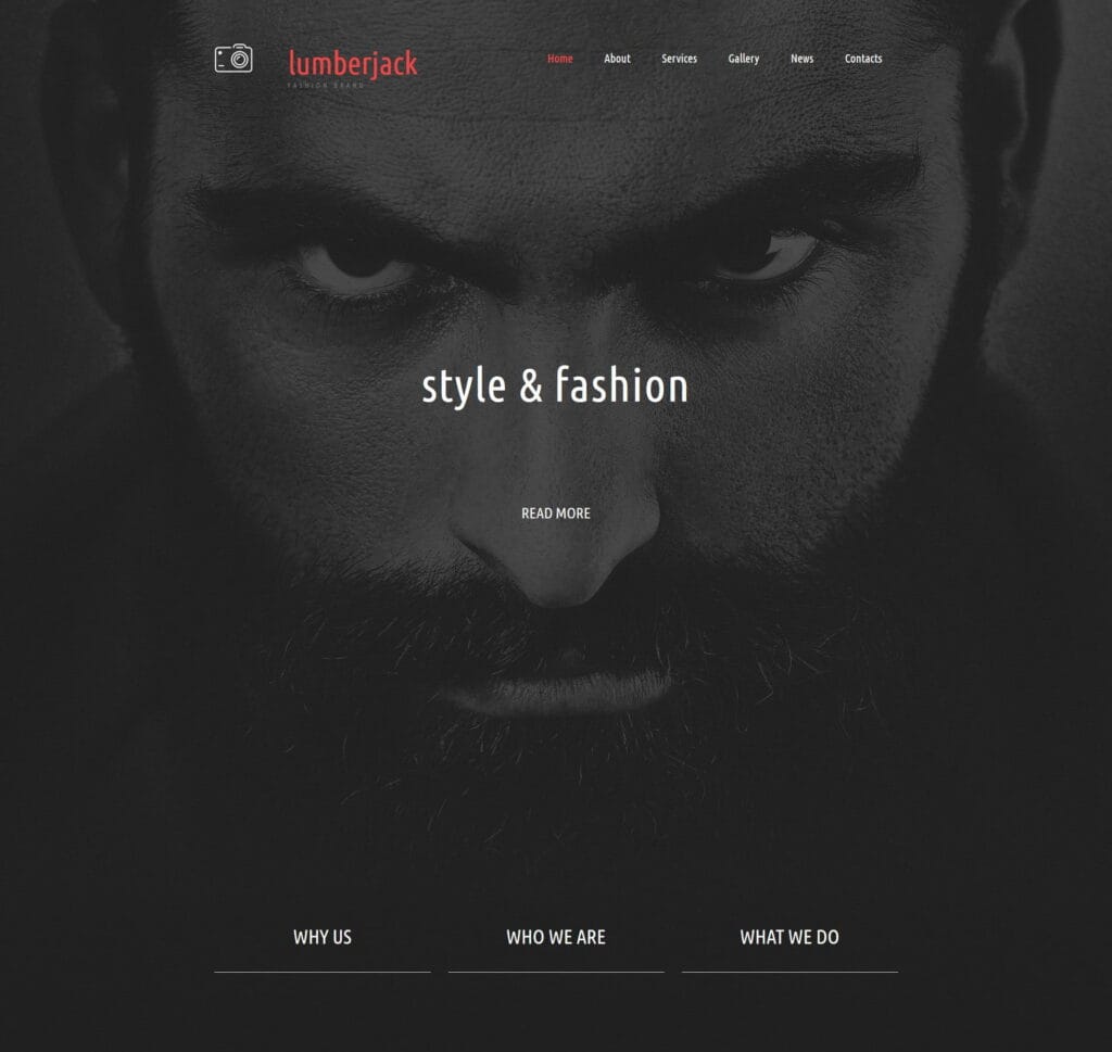 Male Model Portfolio Template - Go Edit