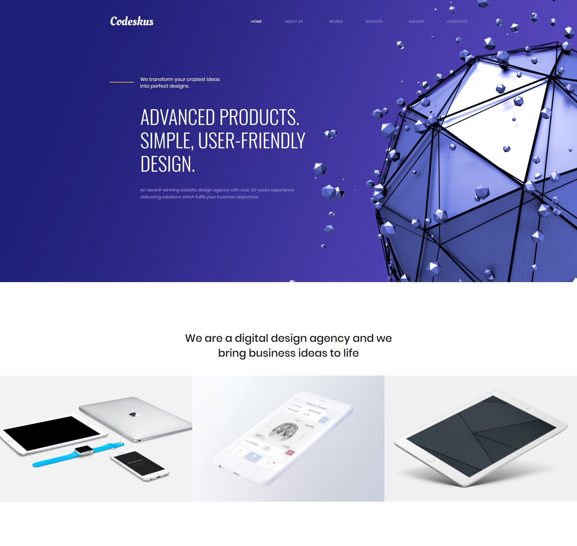 Web Design Agency Website Template - Go Edit