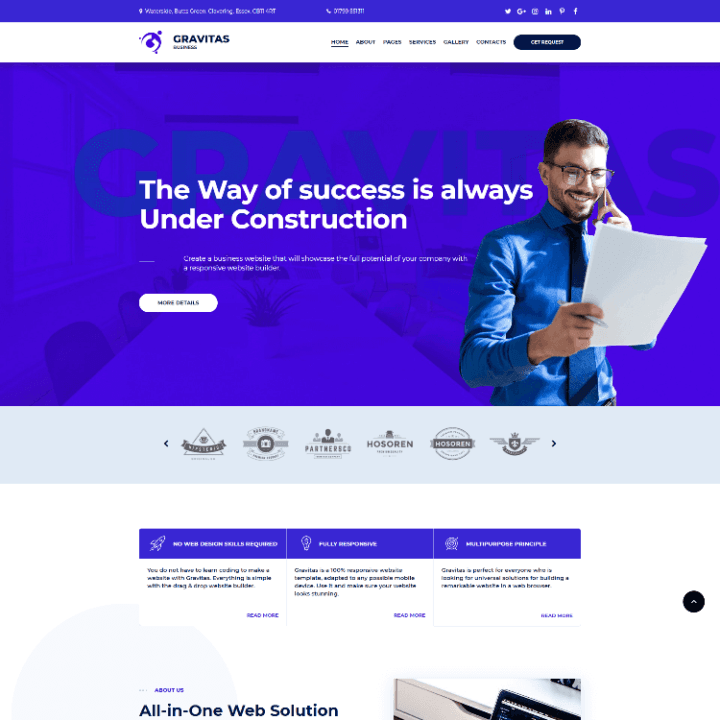 Service Business Website Template - Go Edit